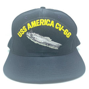 AJD | Accessories | Uss America Cv66 Military Navy Hat Cap Usn Ship ...